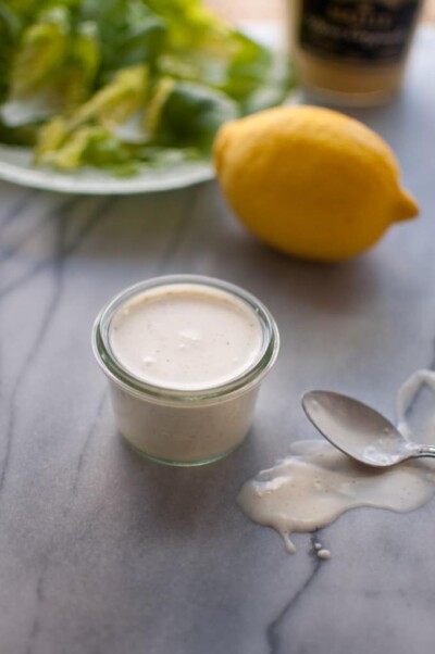 Creamy Lemon Salad Dressing • Salt & Lavender