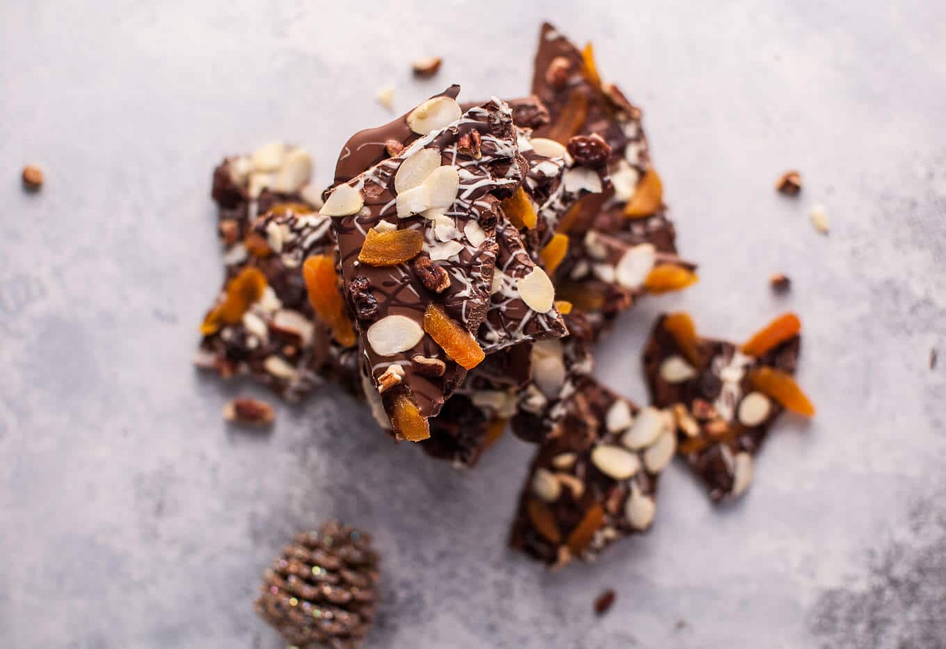 Fruit and Nut Chocolate Bark • Salt & Lavender