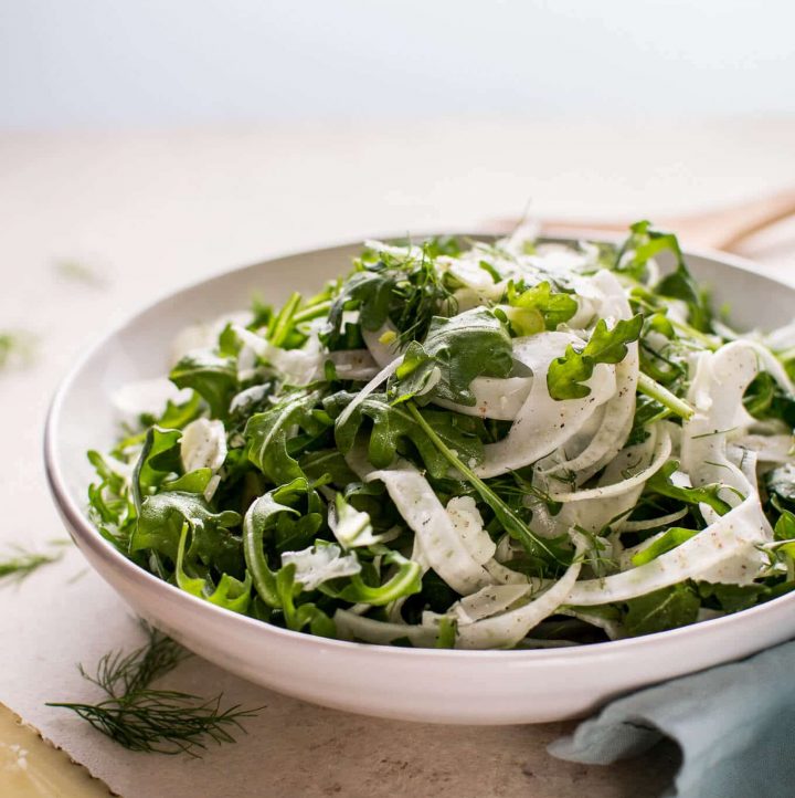 Baby Arugula, Fennel, and Manchego Cheese Salad • Salt & Lavender Baby Arugula, Fennel, and Manchego Cheese Salad • Salt & Lavender