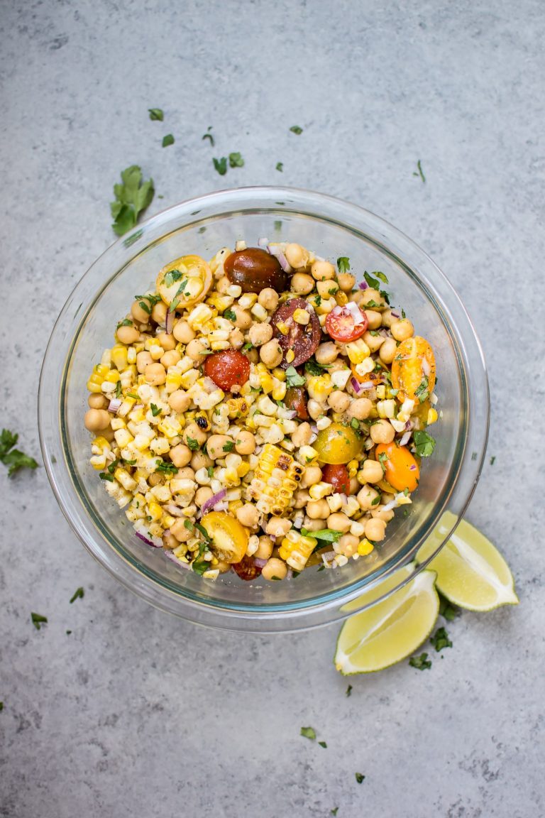 Grilled Corn and Chickpea Salad • Salt & Lavender