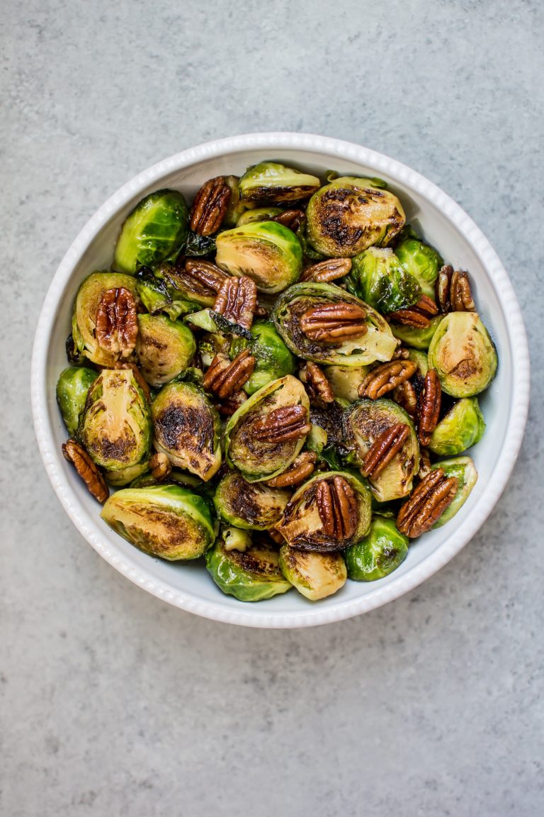 Maple Pecan Brussels Sprouts • Salt & Lavender
