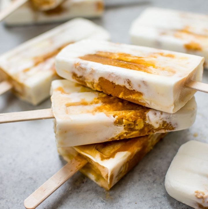 Pumpkin Pie Breakfast Popsicles • Salt & Lavender