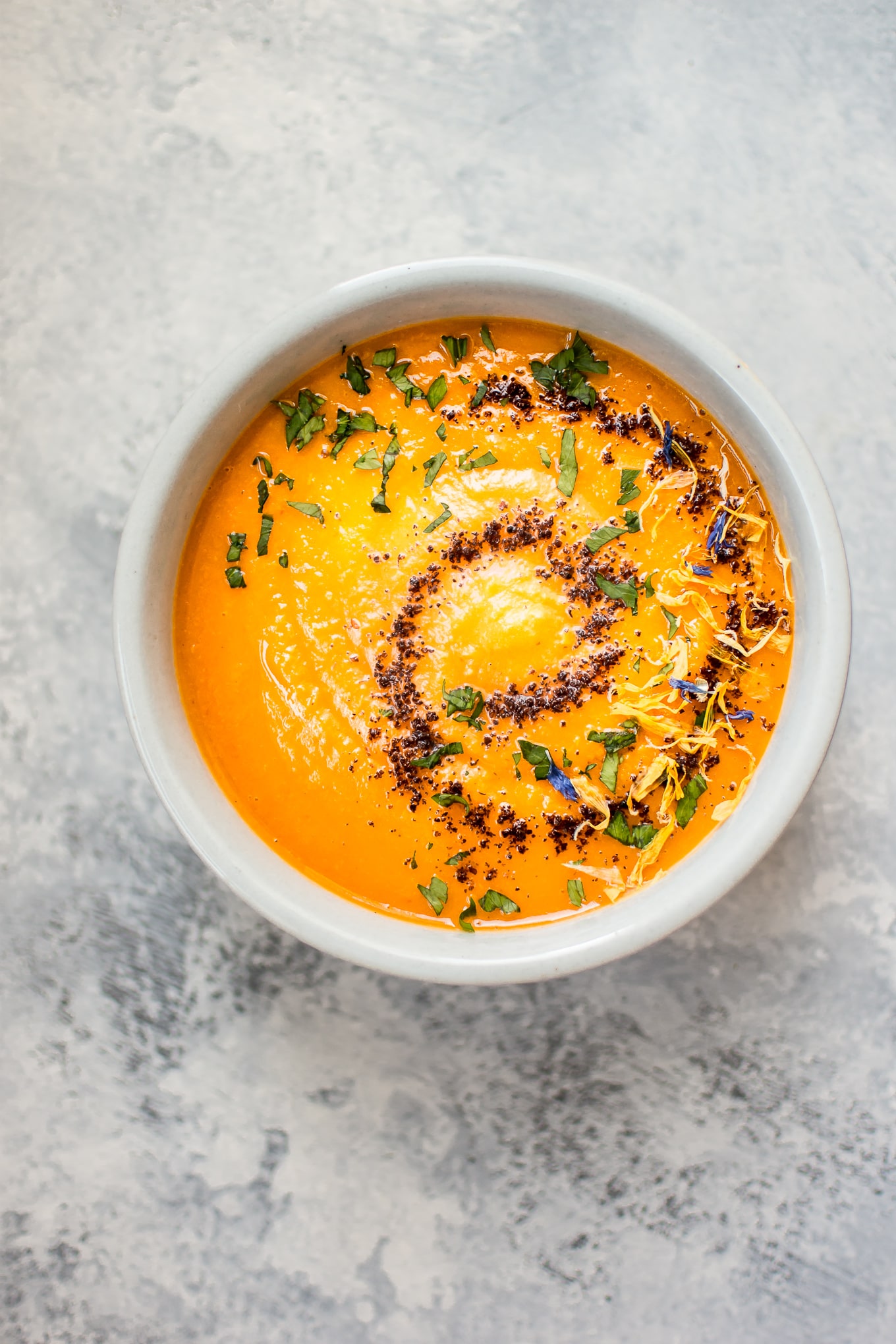 Spicy Chipotle Sweet Potato Soup • Salt & Lavender