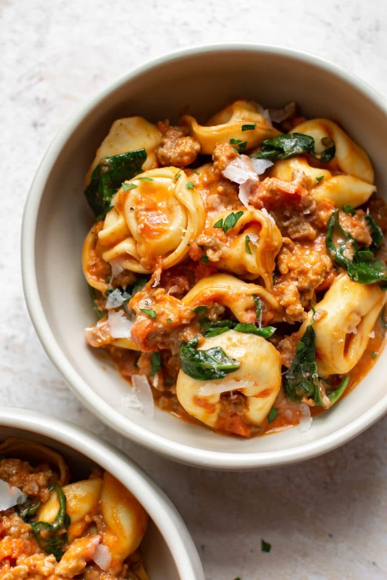 One Pan Tortellini with Sausage • Salt & Lavender