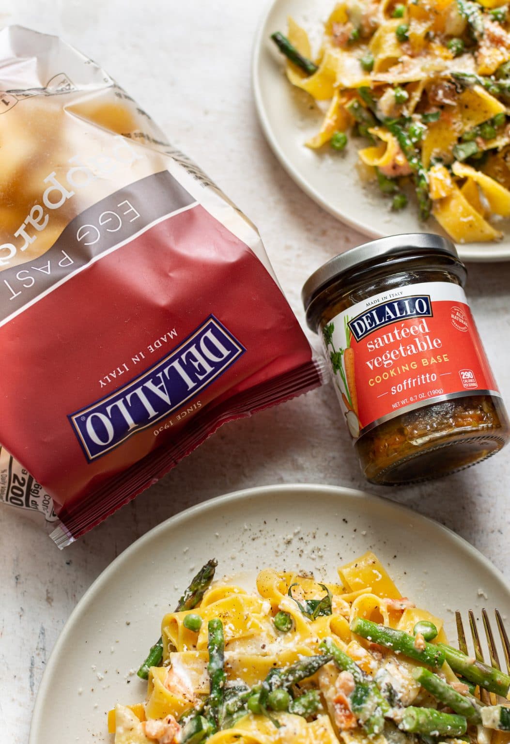 Creamy Pasta Primavera • Salt & Lavender