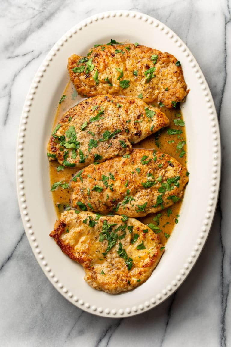 Lemon Butter Chicken Scallopini • Salt & Lavender