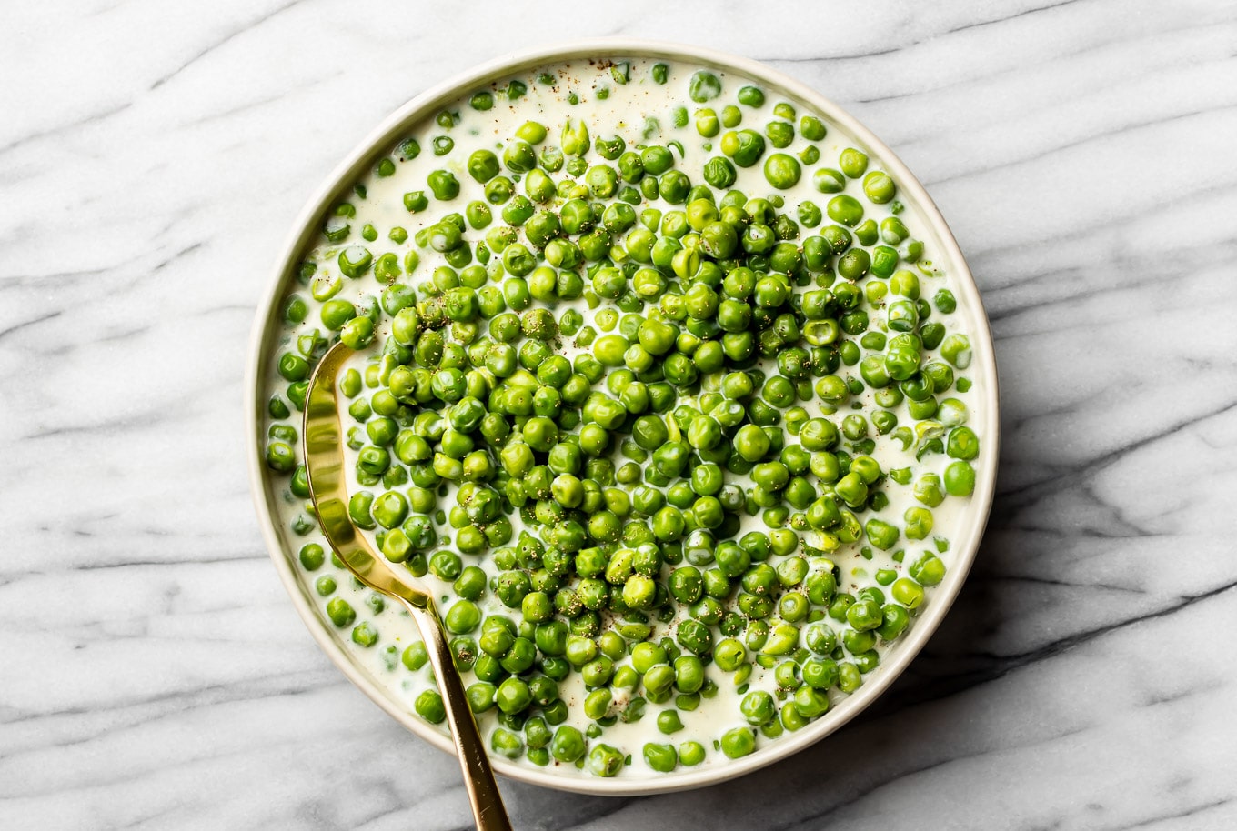 Easy Creamed Peas • Salt & Lavender