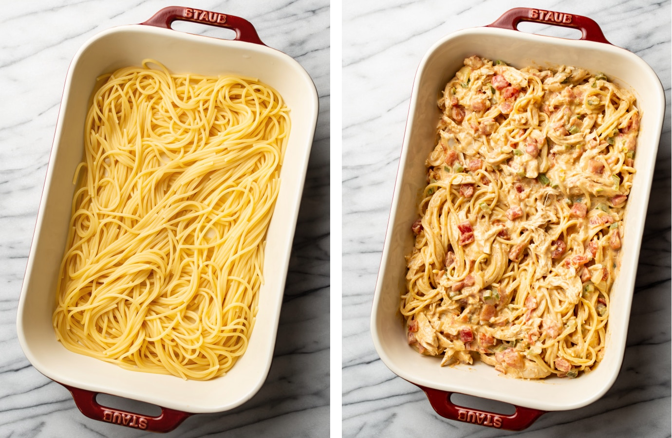 Baked Chicken Spaghetti (with Rotel) • Salt & Lavender