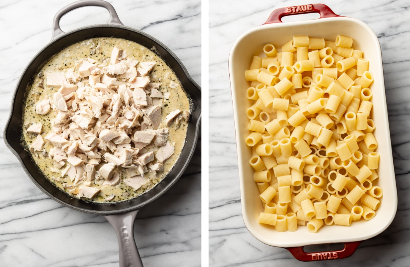 Leftover Turkey Pasta Bake • Salt & Lavender