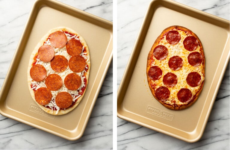 Pepperoni Naan Pizza • Salt & Lavender