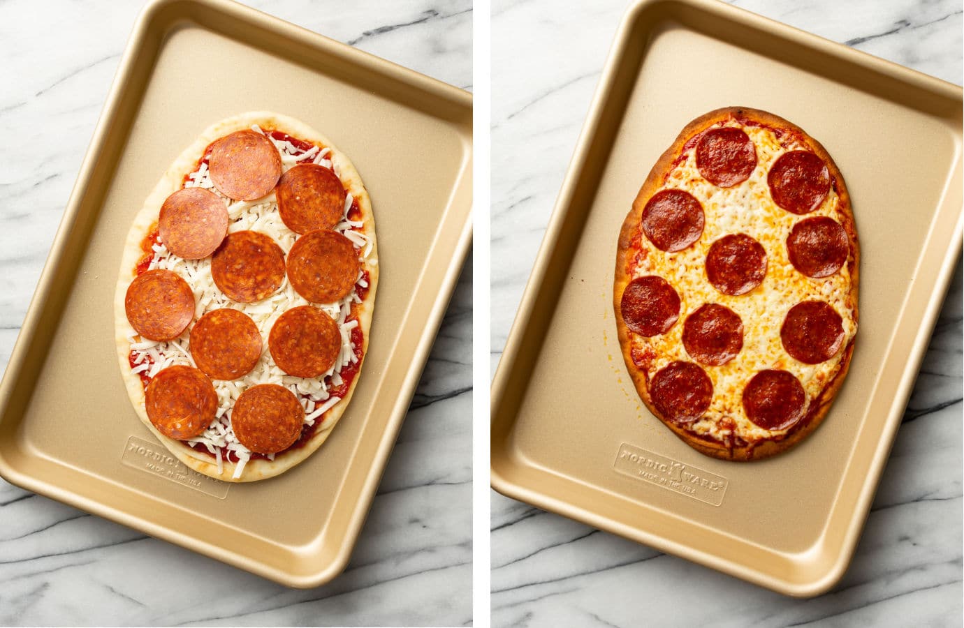 Pepperoni Naan Pizza • Salt & Lavender