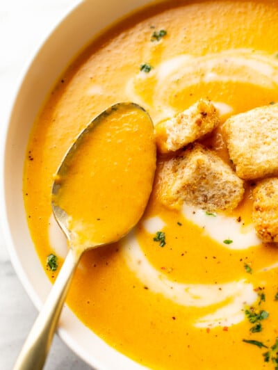 Creamy Carrot Ginger Soup • Salt And Lavender