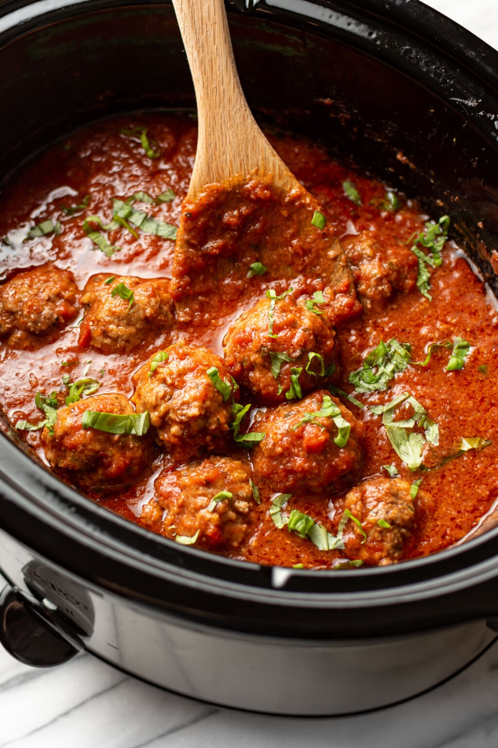 Slow Cooker Meatballs • Salt & Lavender
